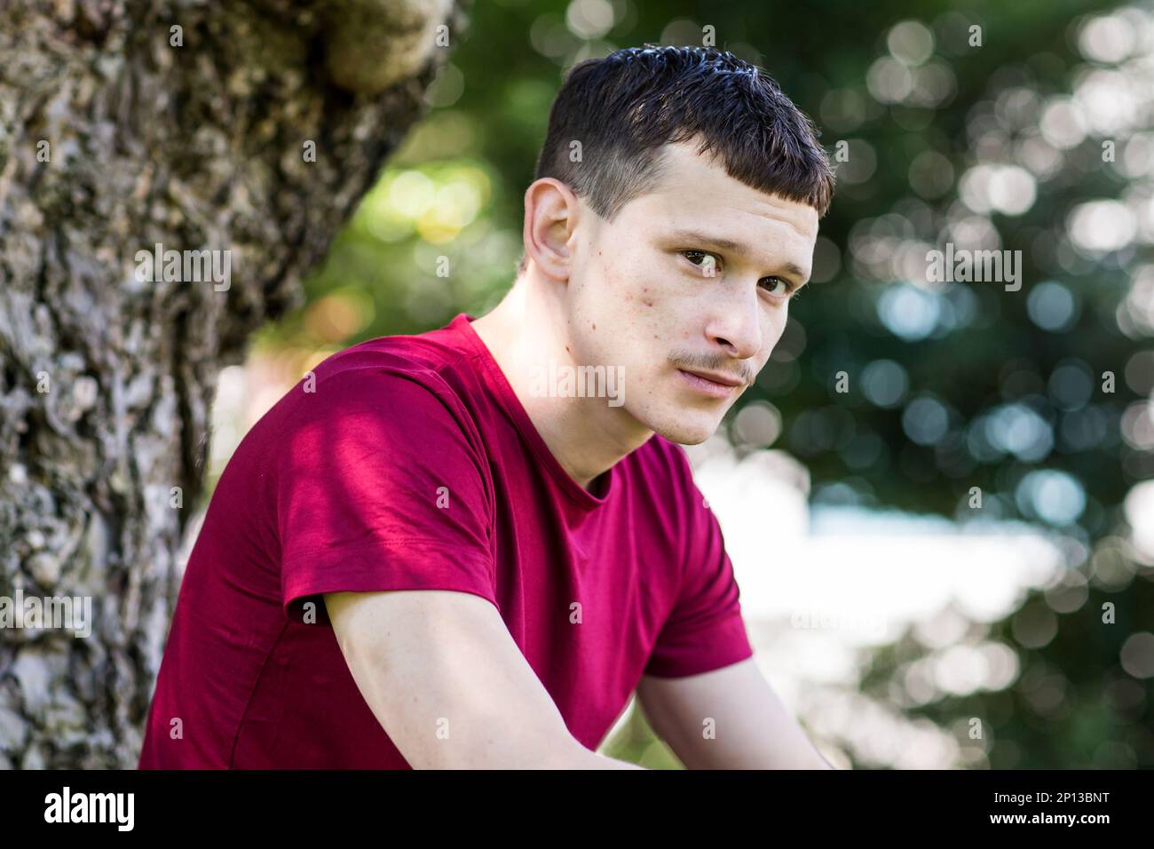 Swiss actor Joel Basman poses during a photo call for the film "Paula ...