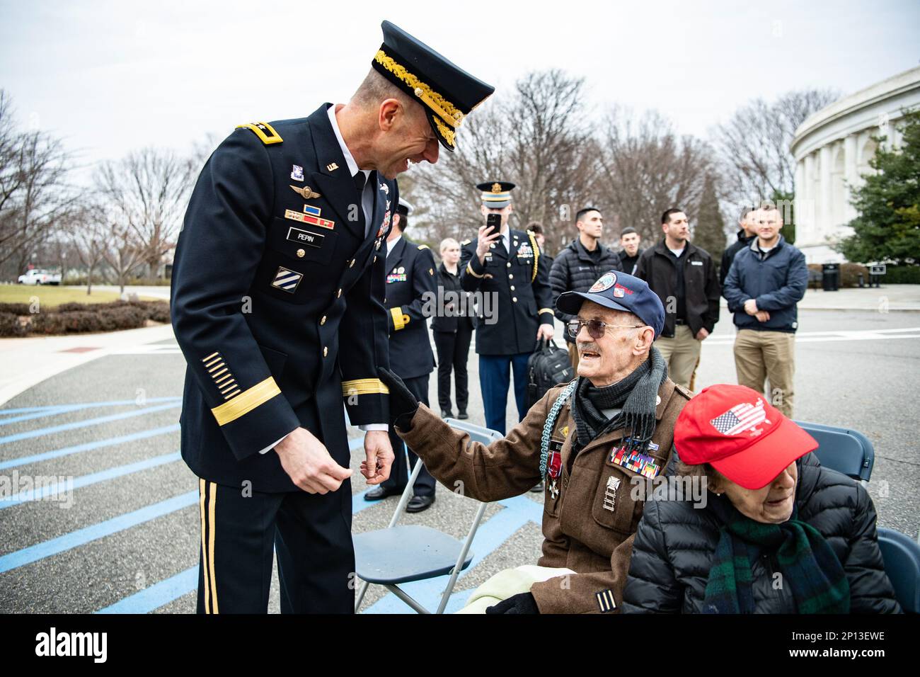 Maj. Gen. Allan M. Pepin (left), commanding general, Joint Task Force ...