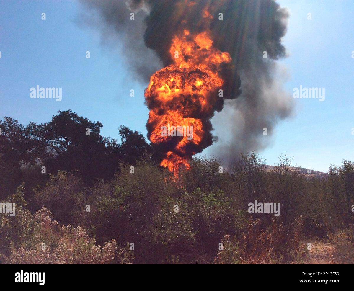 In this Friday, Aug. 5, 2016 photo released by Ventura County Fire ...