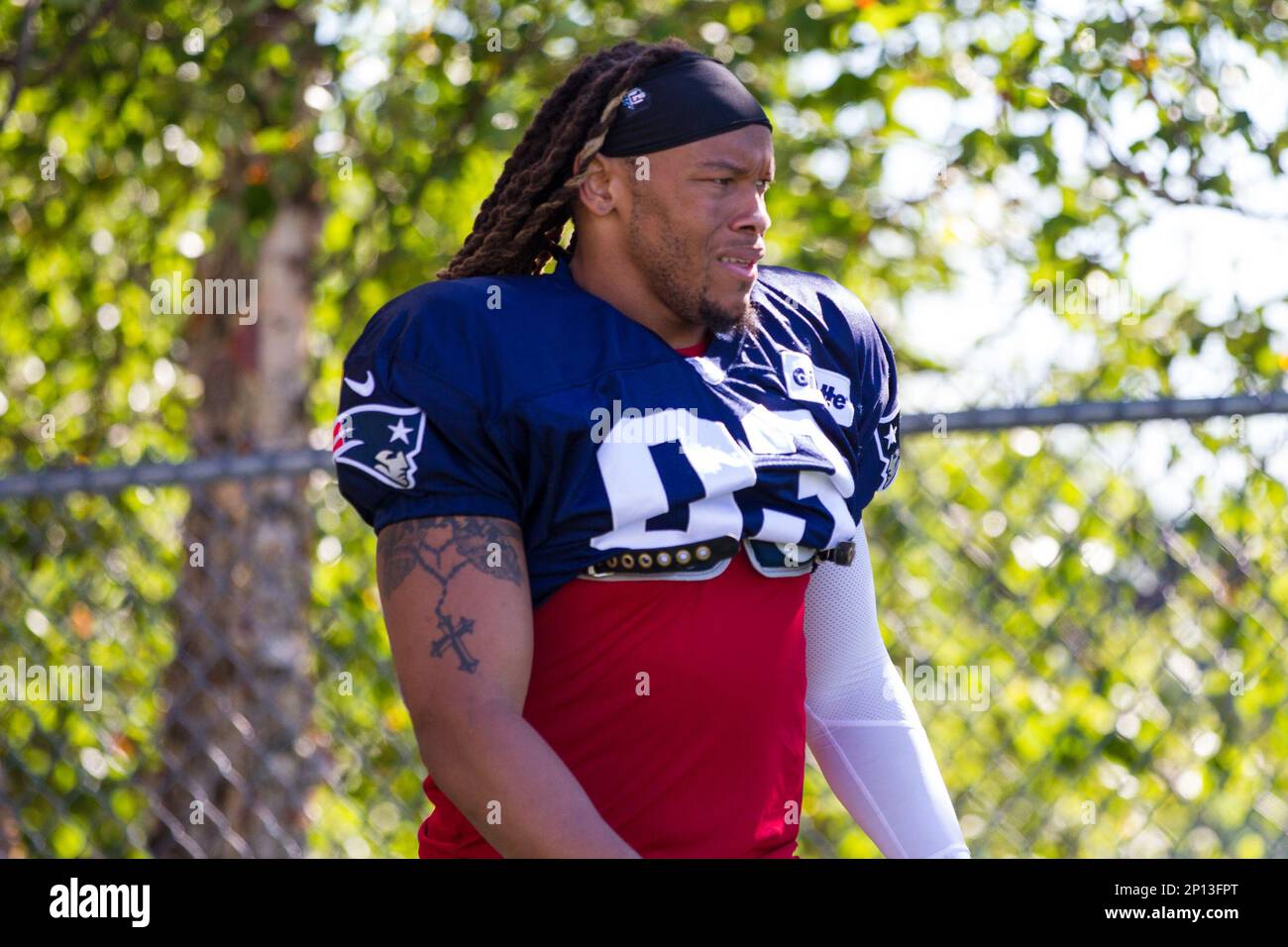 August 5, 2016; Foxborough, MA, USA; New England Patriots defensive ...
