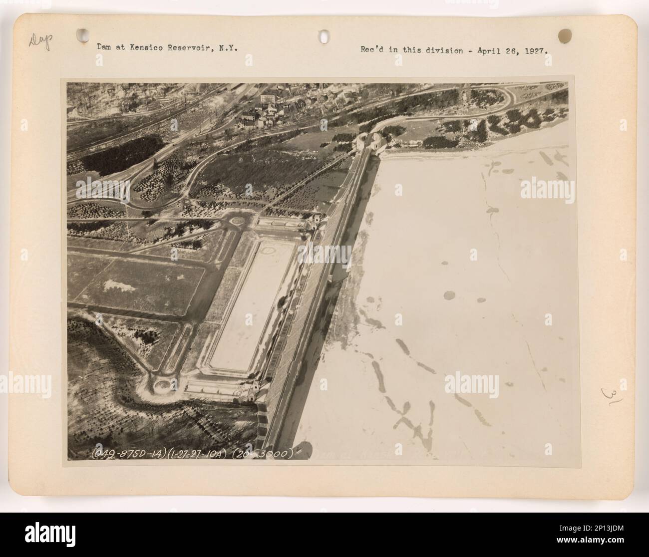 New York - Kensico Aqueduct and Reservoir, Aerial Photograph Stock ...