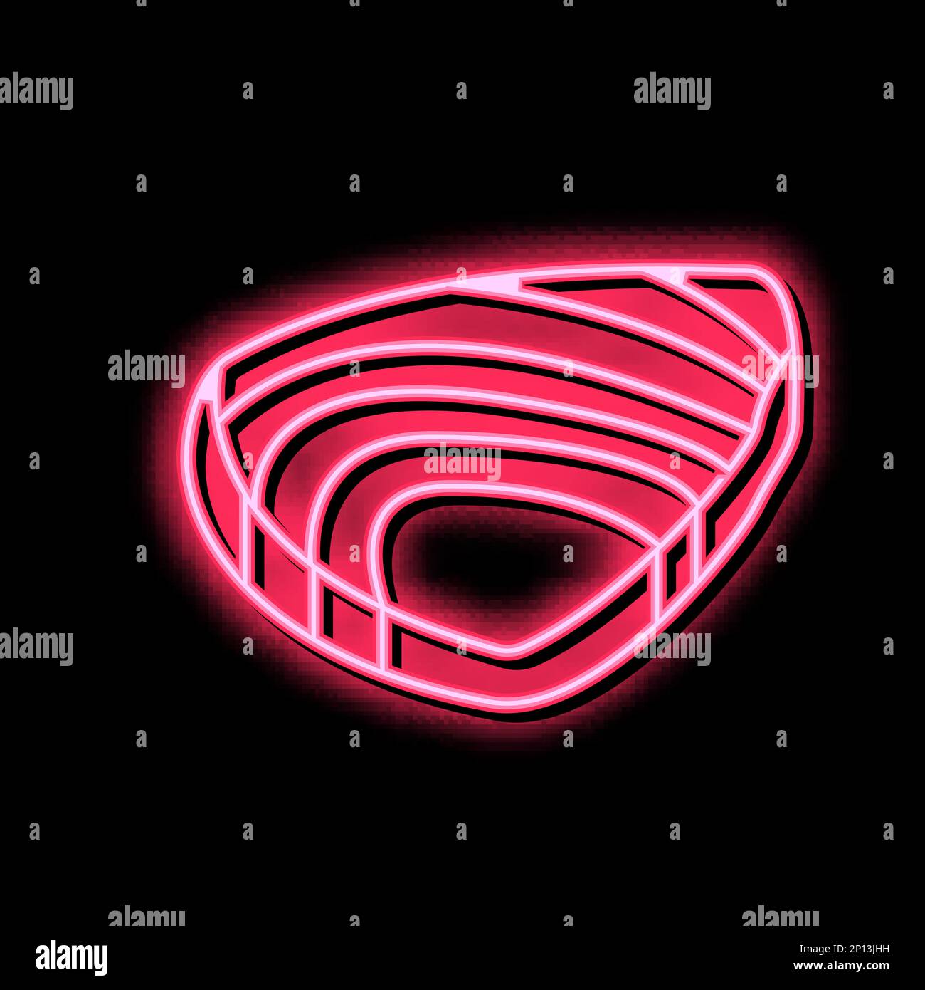 tuna meat fillet neon glow icon illustration Stock Vector Image & Art ...