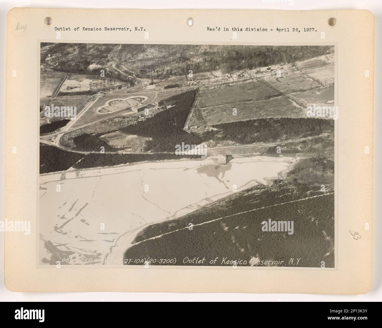 New York - Kensico Aqueduct and Reservoir, Aerial Photograph Stock ...