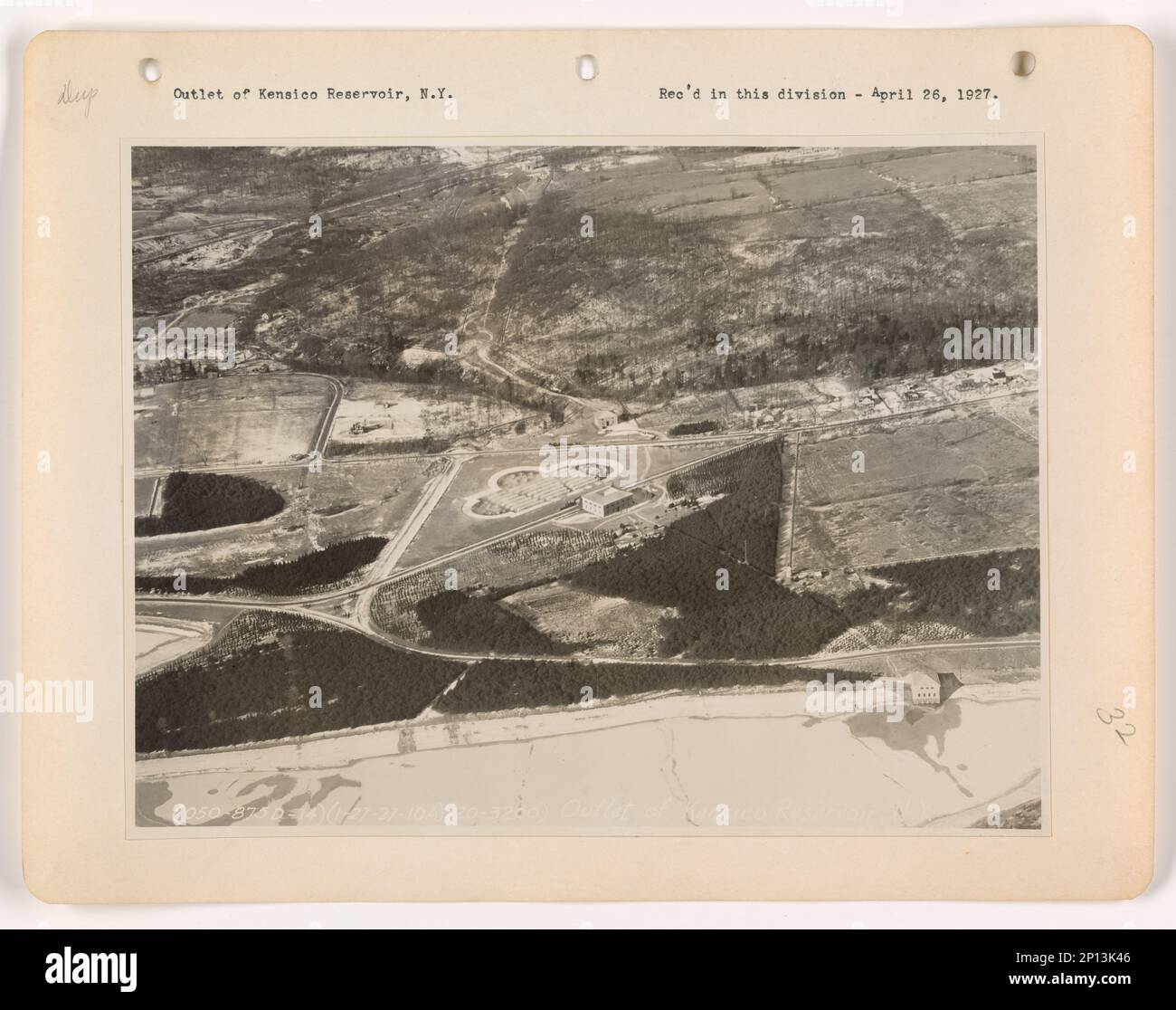 New York - Kensico Aqueduct and Reservoir, Aerial Photograph Stock ...