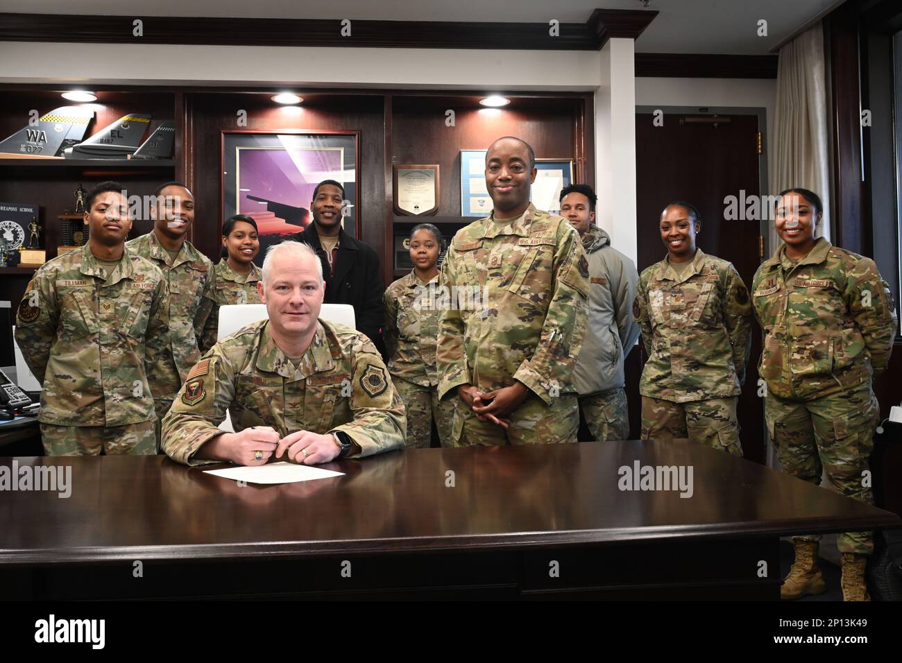 Colonel Daniel Diehl, 509th Bomb Wing Commander, Chief Master Sgt ...
