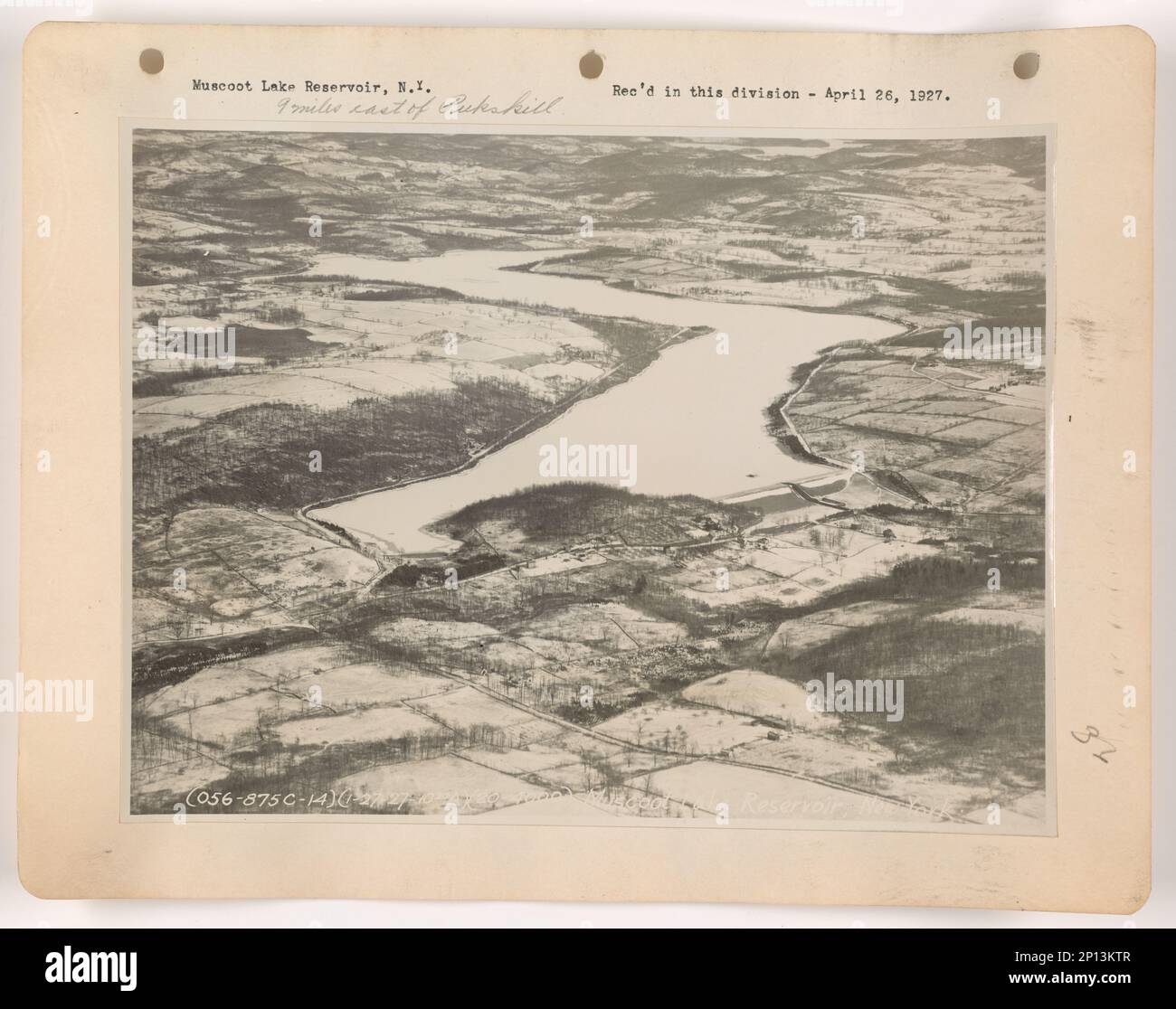 New York - Muscoot Lake Reservoir, Aerial Photograph Stock Photo - Alamy