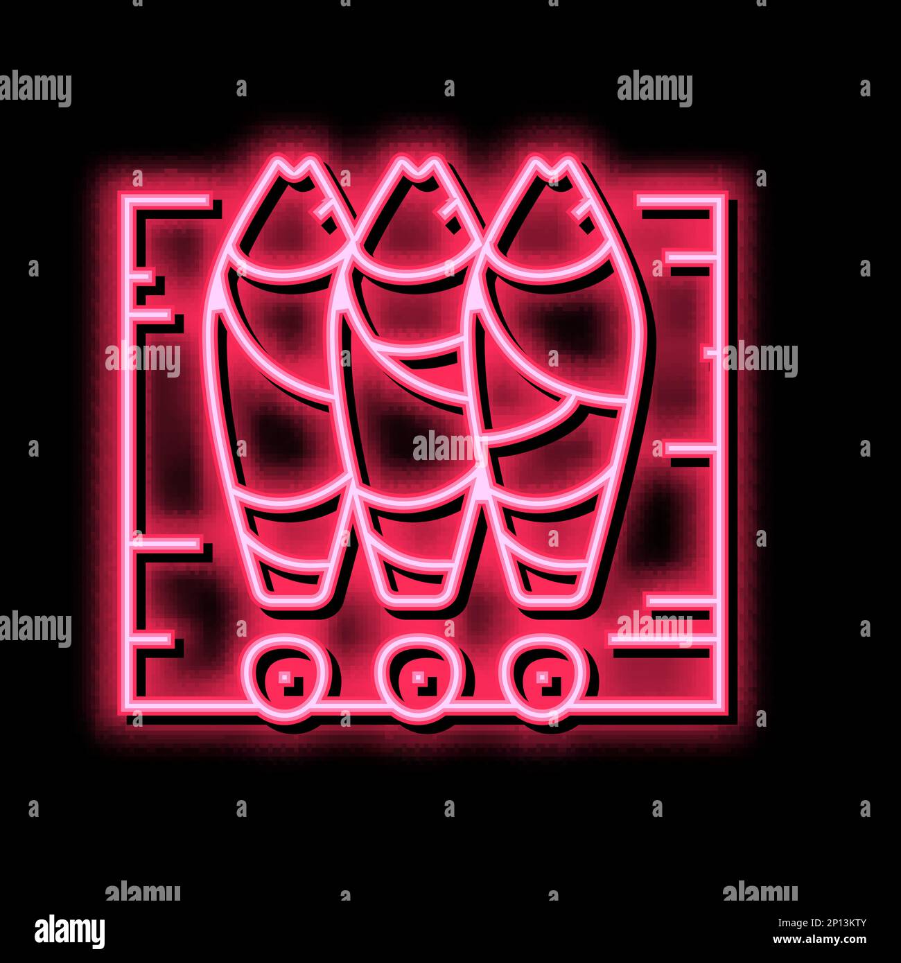 tuna on cut desk neon glow icon illustration Stock Vector Image & Art ...