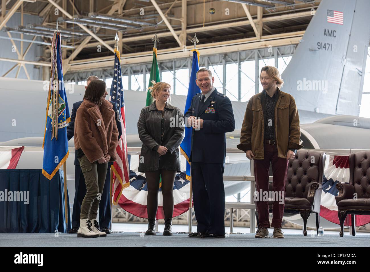 Col. James McGovern, 141st Air Refueling Wing Commander smiles after ...