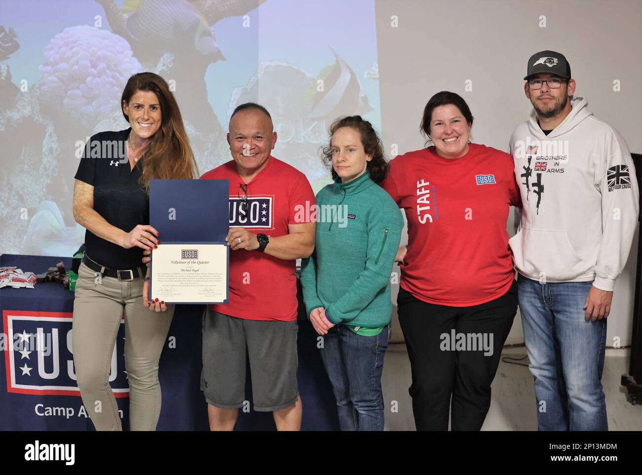 On Tuesday, USO Camp Arifjan holds its monthly volunteer appreciation ...