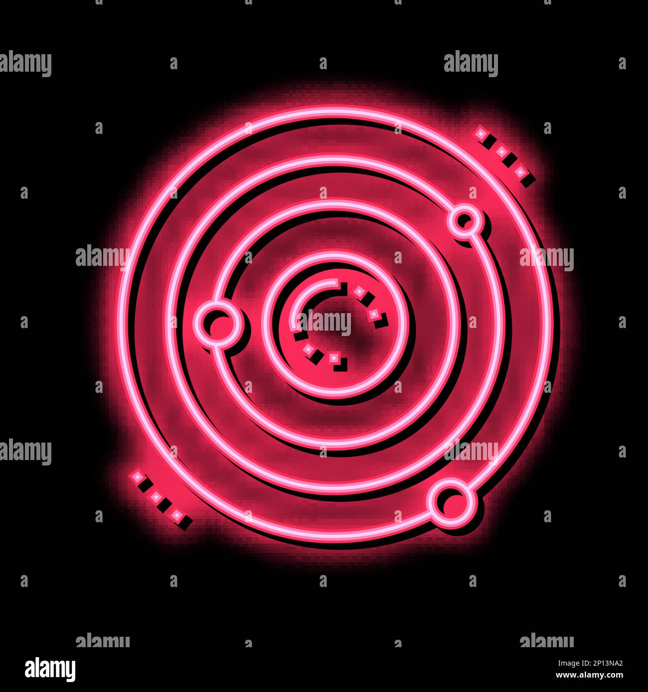 atom core neon glow icon illustration Stock Vector Image & Art - Alamy