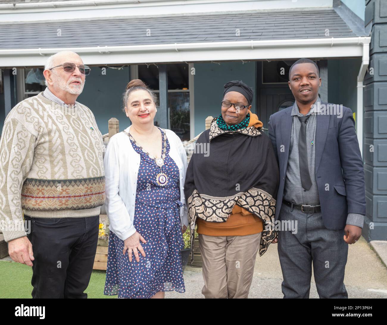 Representatives from Rwanda met with Zoe Fox, Mayor of Camborne in The ...