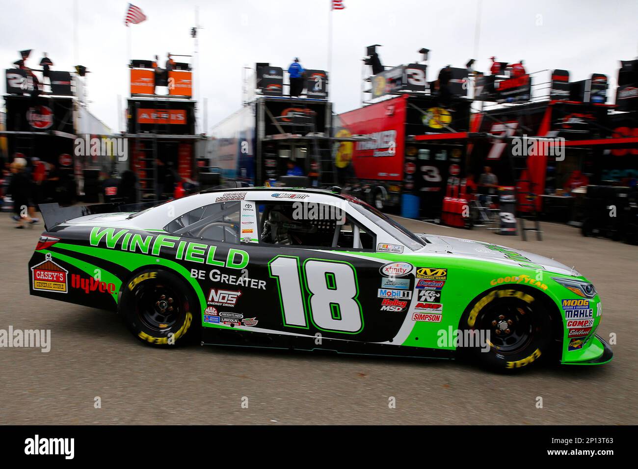 Dakoda Armstrong, WinField Toyota Camry during practice for the NASCAR ...