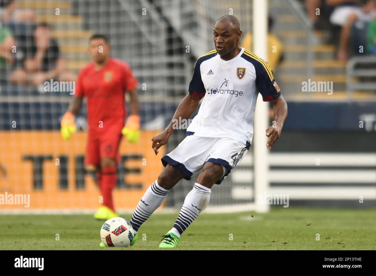 July 31, 2016: Real Salt Lake Defender Jamison Olave (4) kicks the ball ...