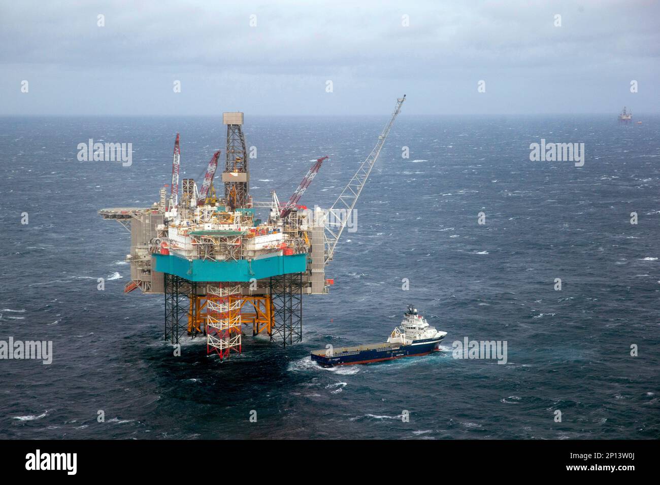 FILE - In this Feb. 16, 2016 file photo, a supply ship at the Edvard ...