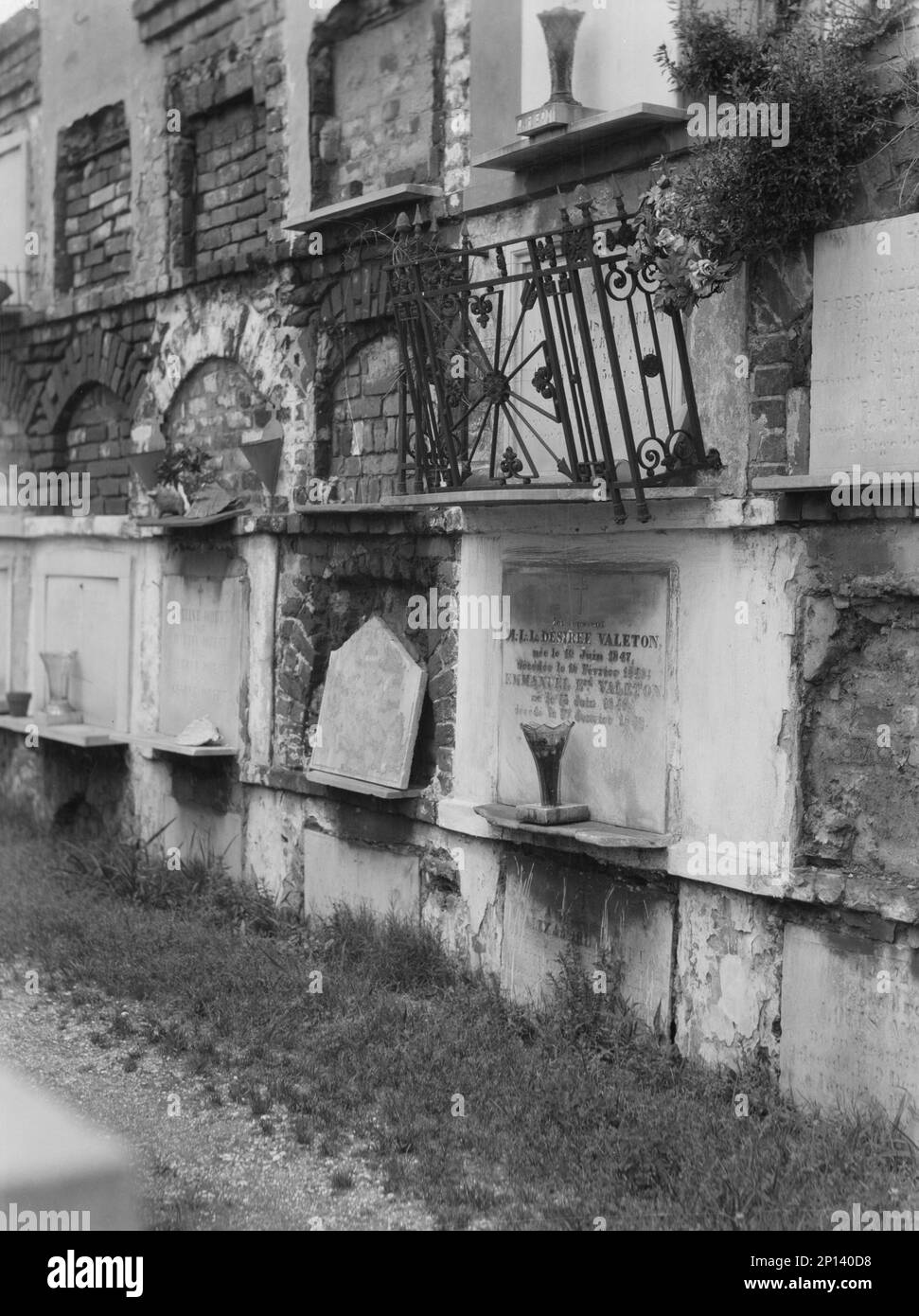 Wall tombs of the old St. Louis Cemetery, New Orleans, between 1920 and ...