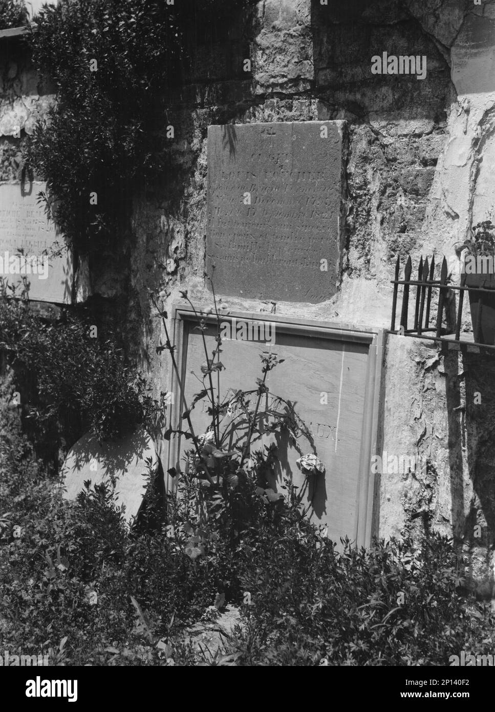 Wall tombs of the old St. Louis Cemetery, New Orleans, between 1920 and ...