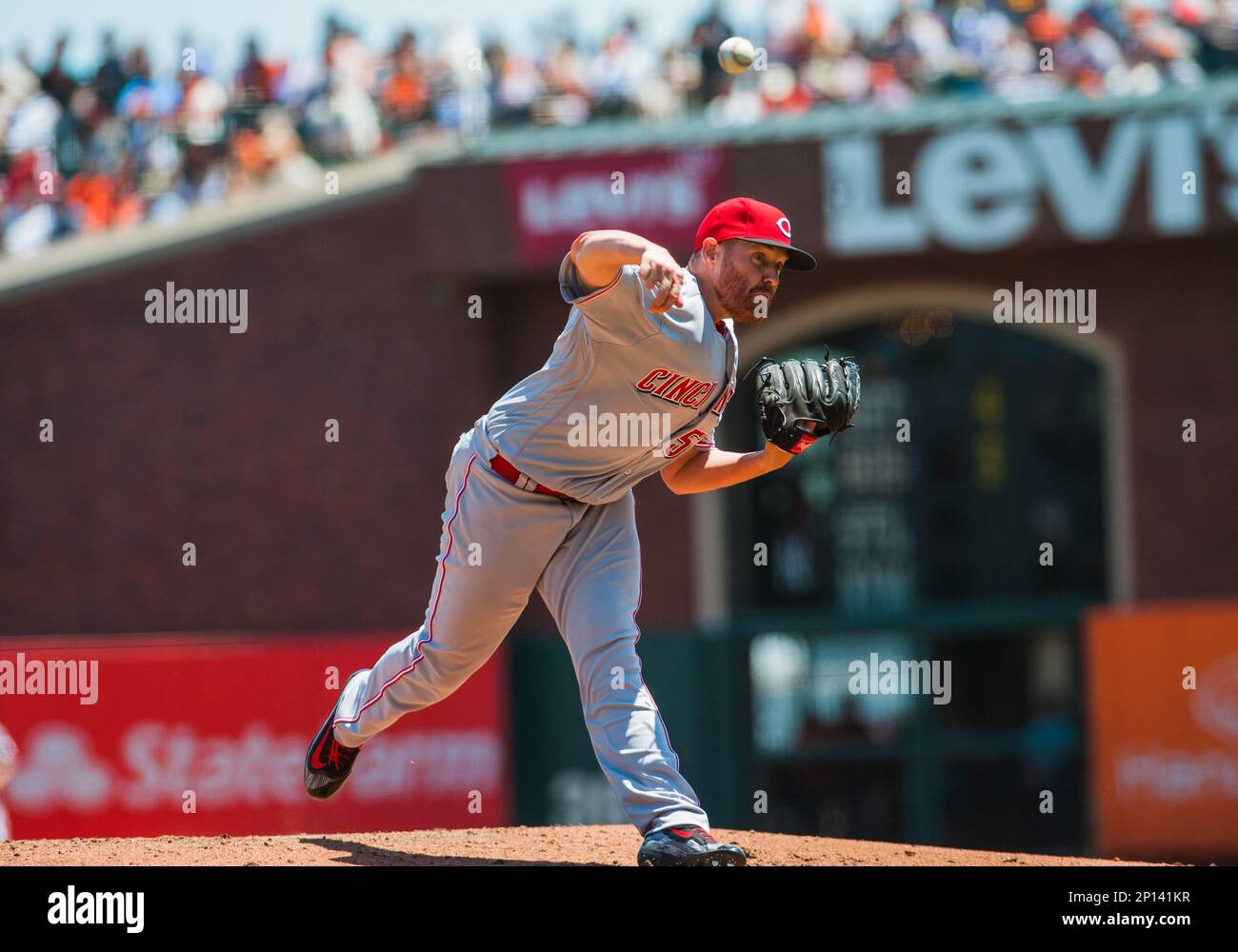 July 27,2016: Cincinnati Reds starting pitcher Dan Straily (58) during ...