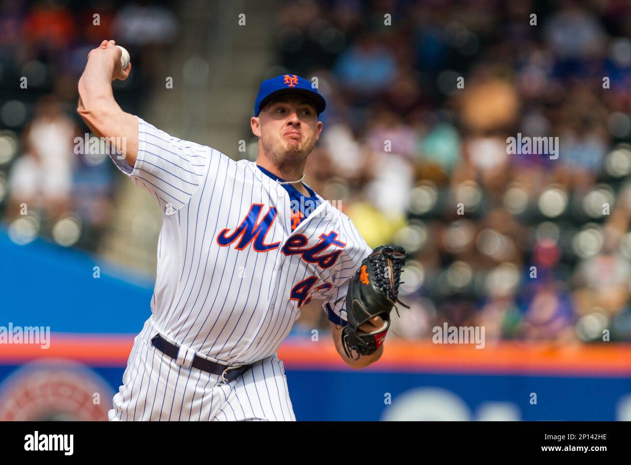 July 28, 2016: New York Mets pitcher Addison Reed (43) in action during ...