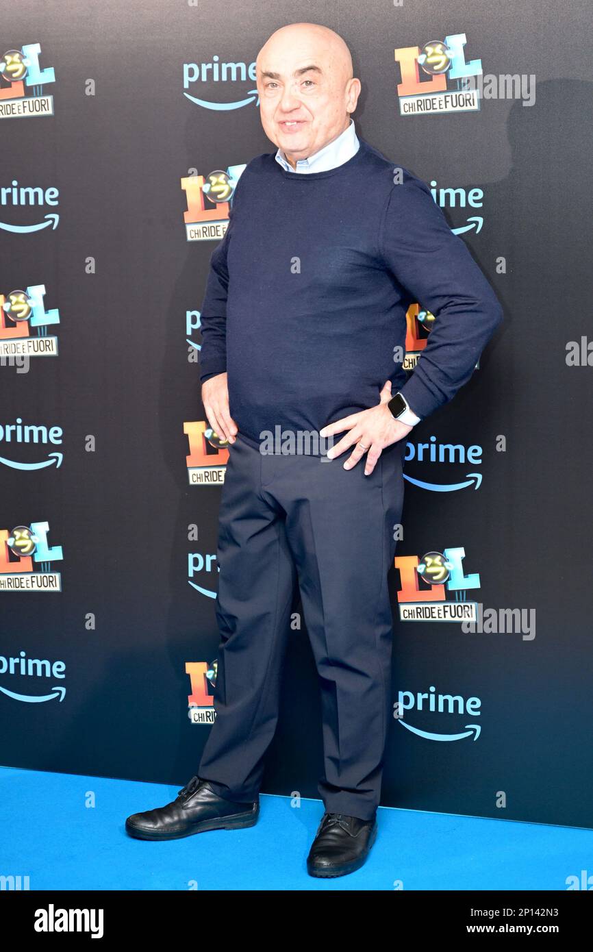 Paolo Cevoli during the presentation of the Italian game show Lol: Chi ...