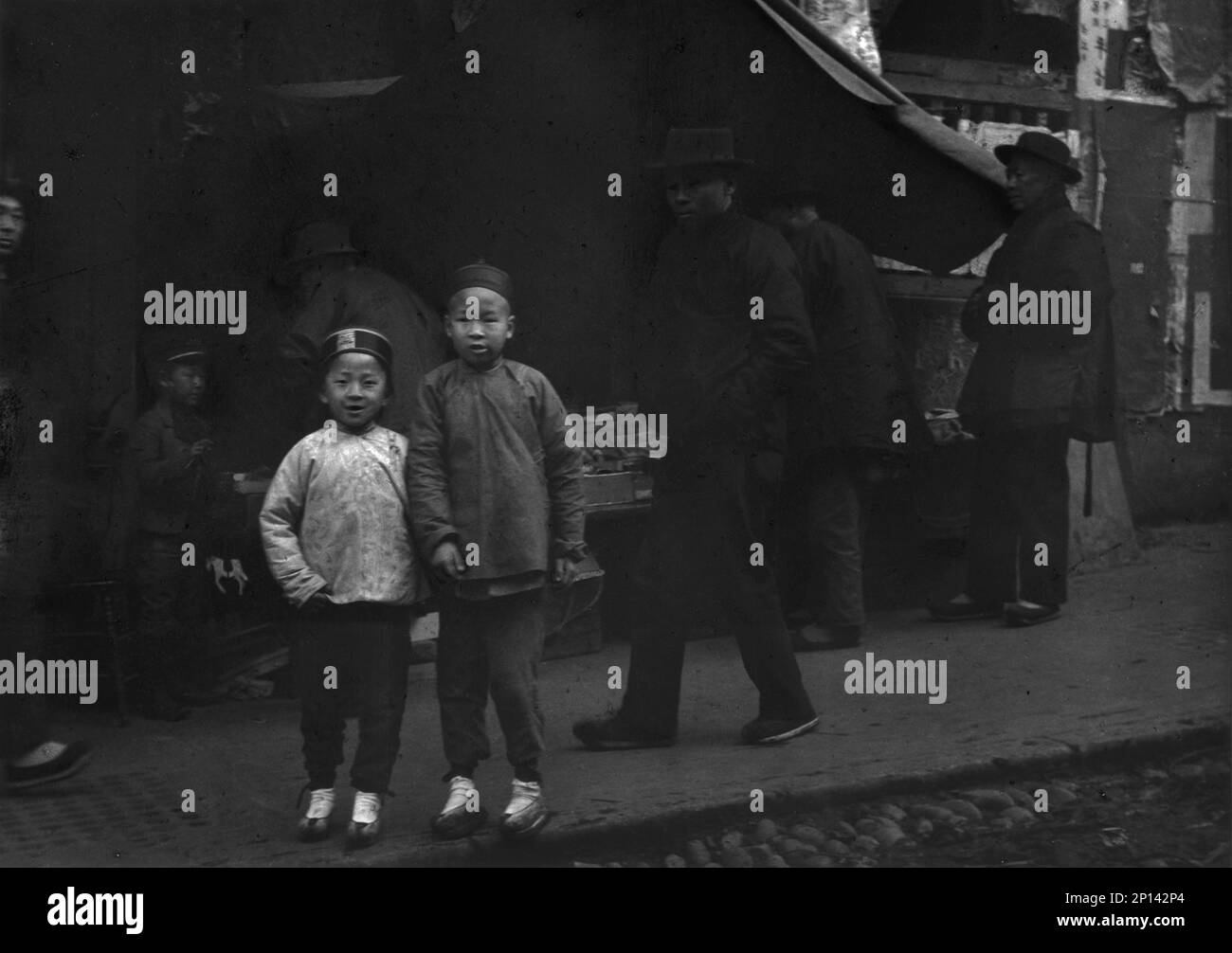 Two sheenies, Chinatown, San Francisco, between 1896 and 1906 Stock ...