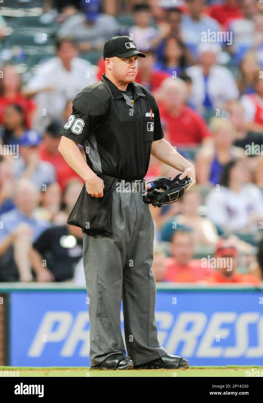 July 27, 2016: MLB umpire Ryan Blakney #36 during an MLB game between ...