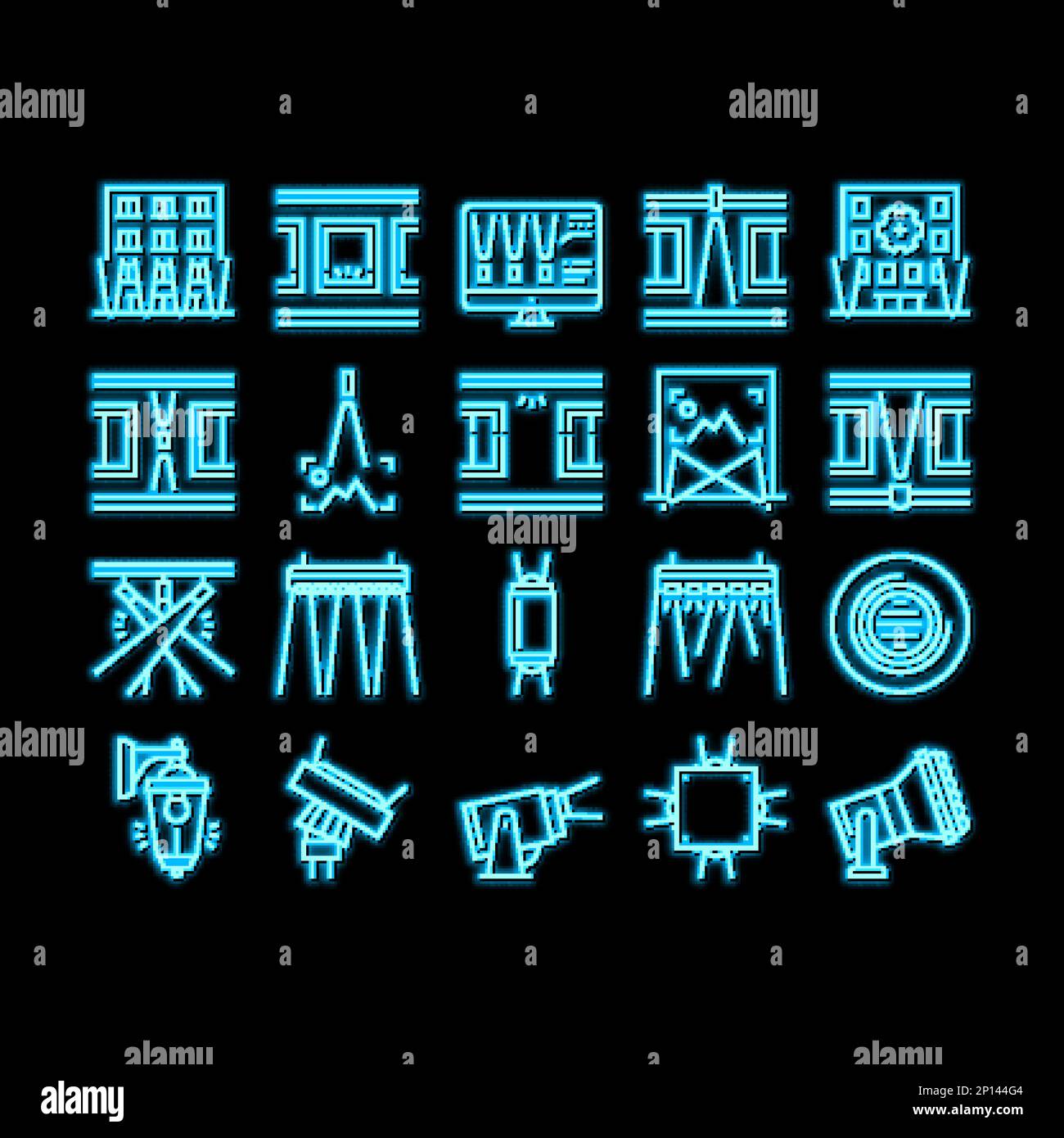 Pictograms lighting Stock Vector Images - Alamy