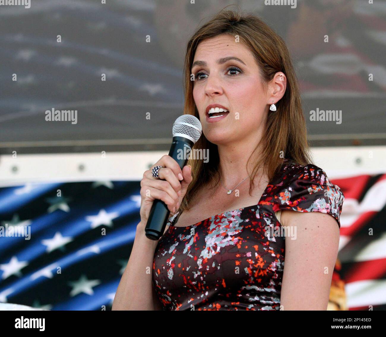 Taya Kyle speaks about the statue of her late husband, Chris Kyle ...