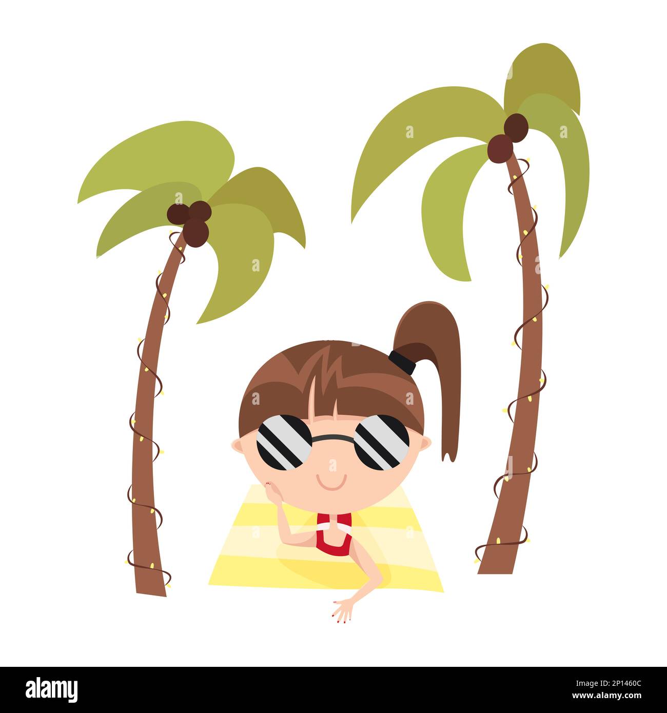 Teen girl hotel Stock Vector Images - Alamy