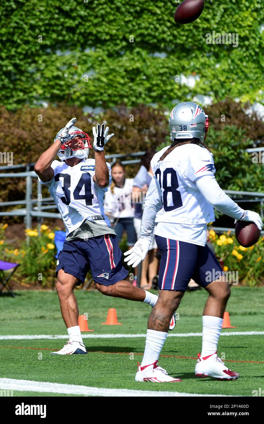 Thursday, July 28, 2016: New England Patriots running back Donald Brown ...