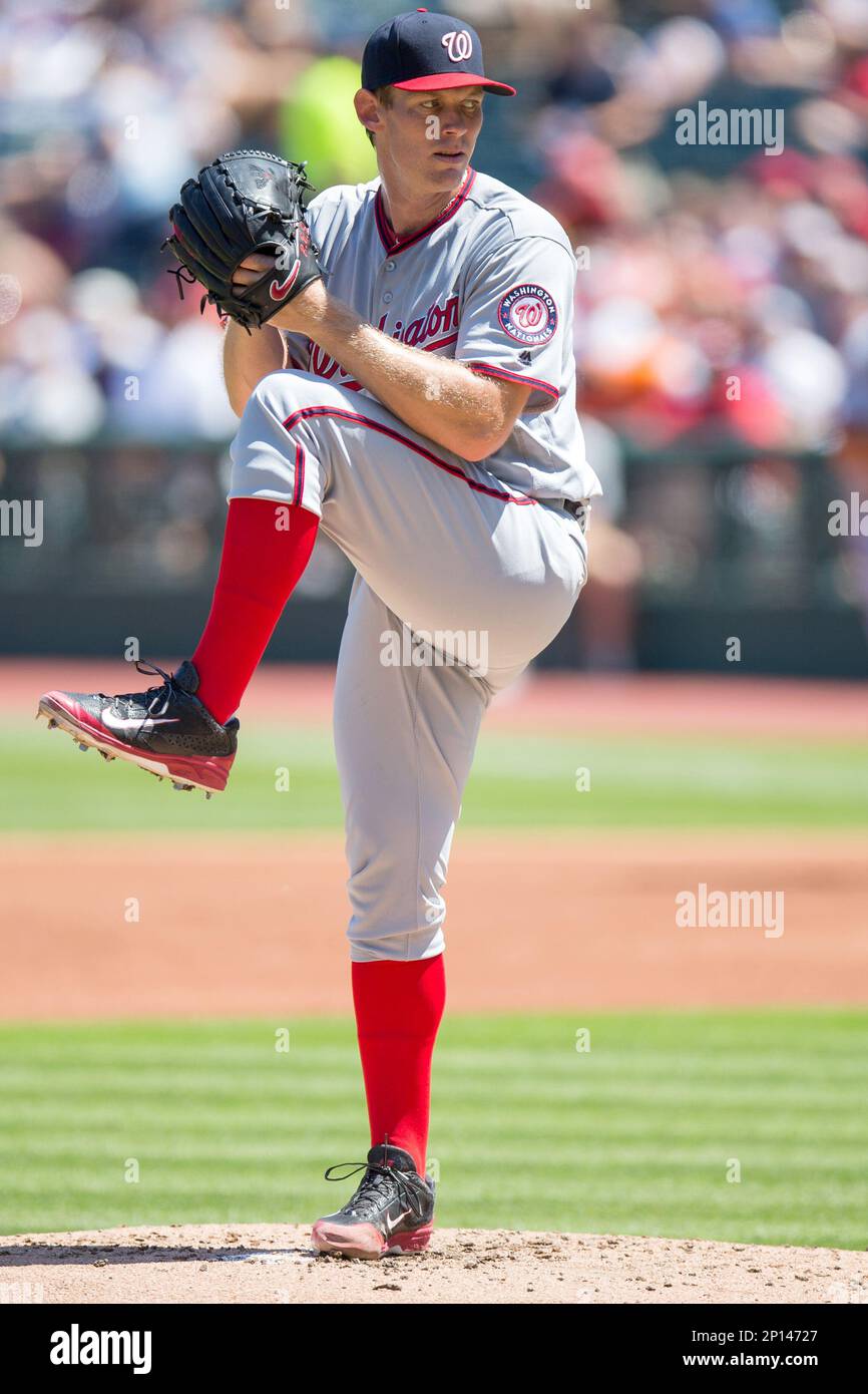 27 July 2016: Washington Nationals Starting pitcher Stephen Strasburg ...