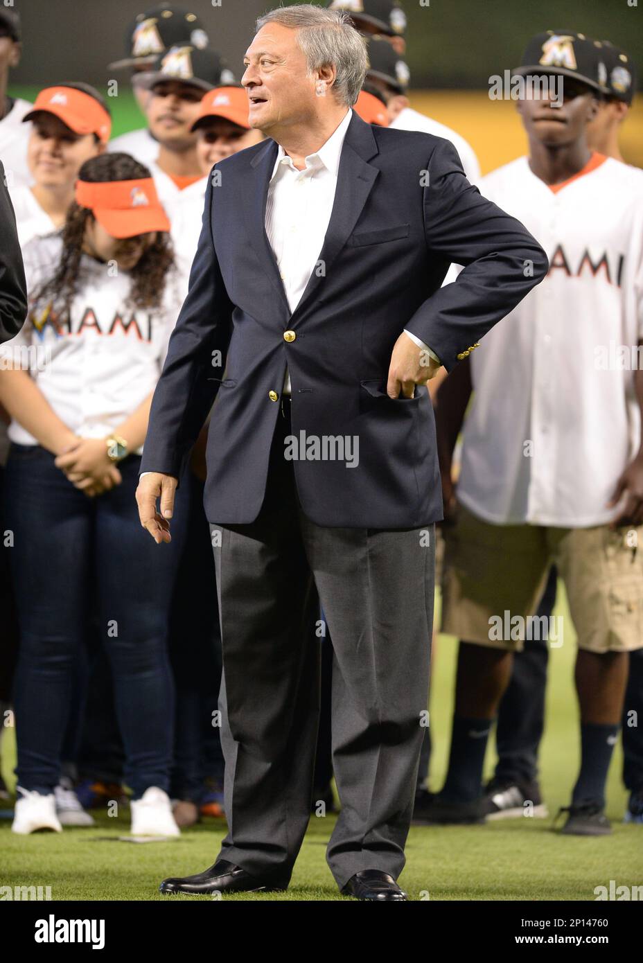 July 27 2016 Miami Marlins owner Jeffrey Loria during the All Star logo ...