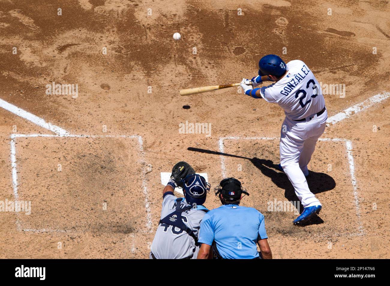 27 July 2016: Los Angeles Dodgers First base Adrian Gonzalez (23) [3208 ...