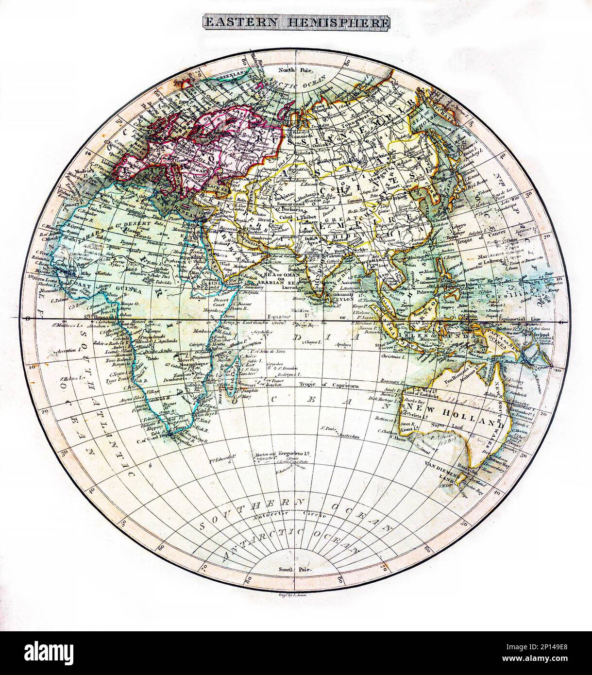 America 1800s map hi-res stock photography and images - Alamy