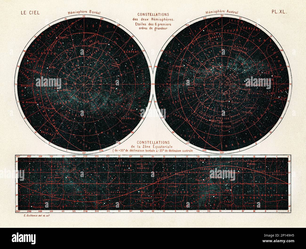 Southern hemisphere star map hi-res stock photography and images - Alamy