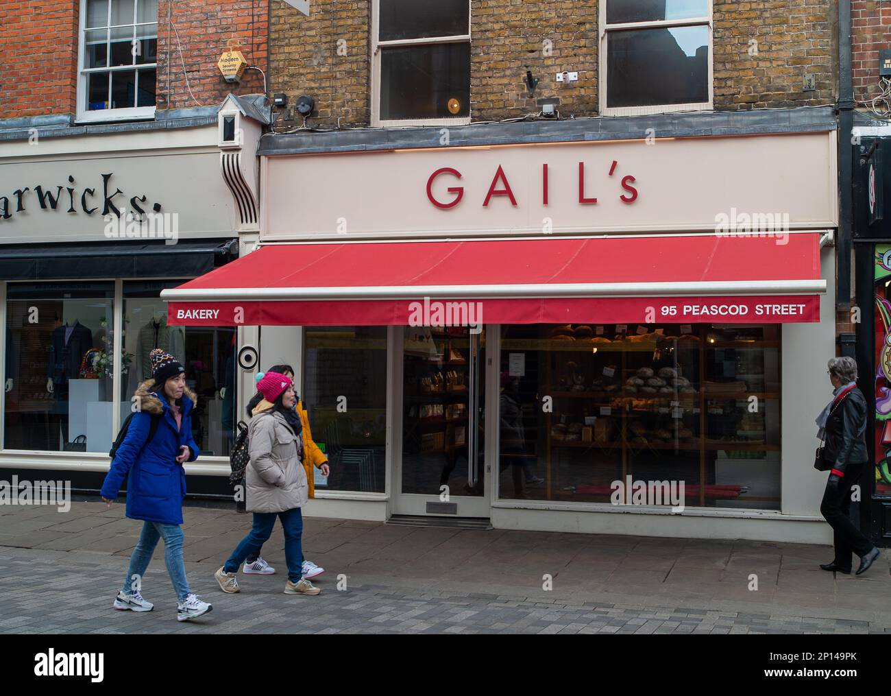 Windsor, Berkshire, UK. 2nd March, 2023. A Gail's Bakery in Windsor ...