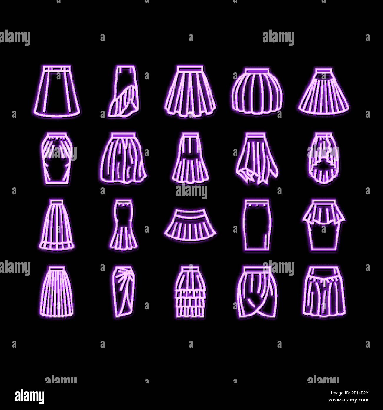 chain metal connection link neon glow icon illustration Stock Vector ...