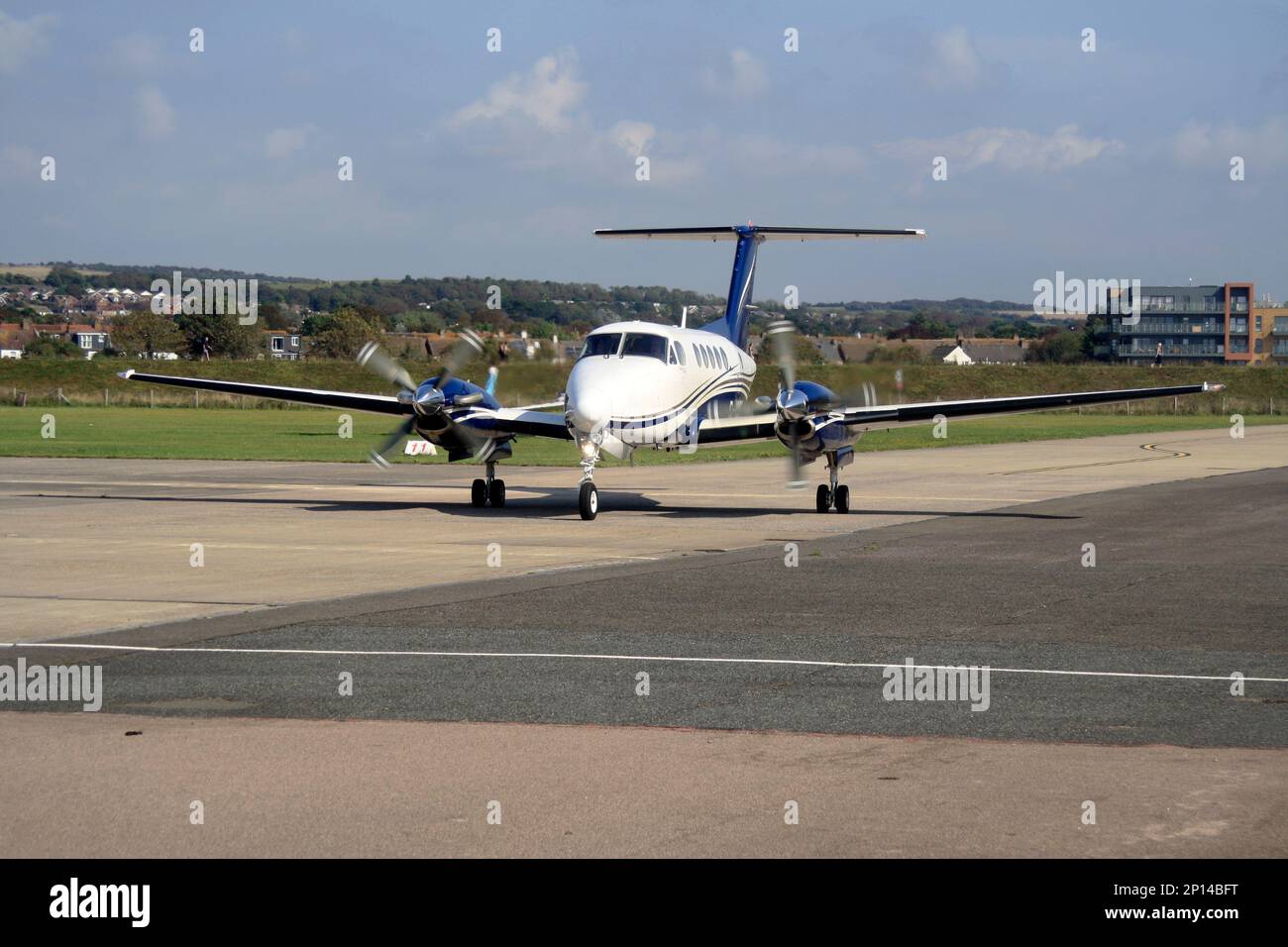 A Beechcraft B200 Super King Air at Brighton City Airport Stock Photo ...