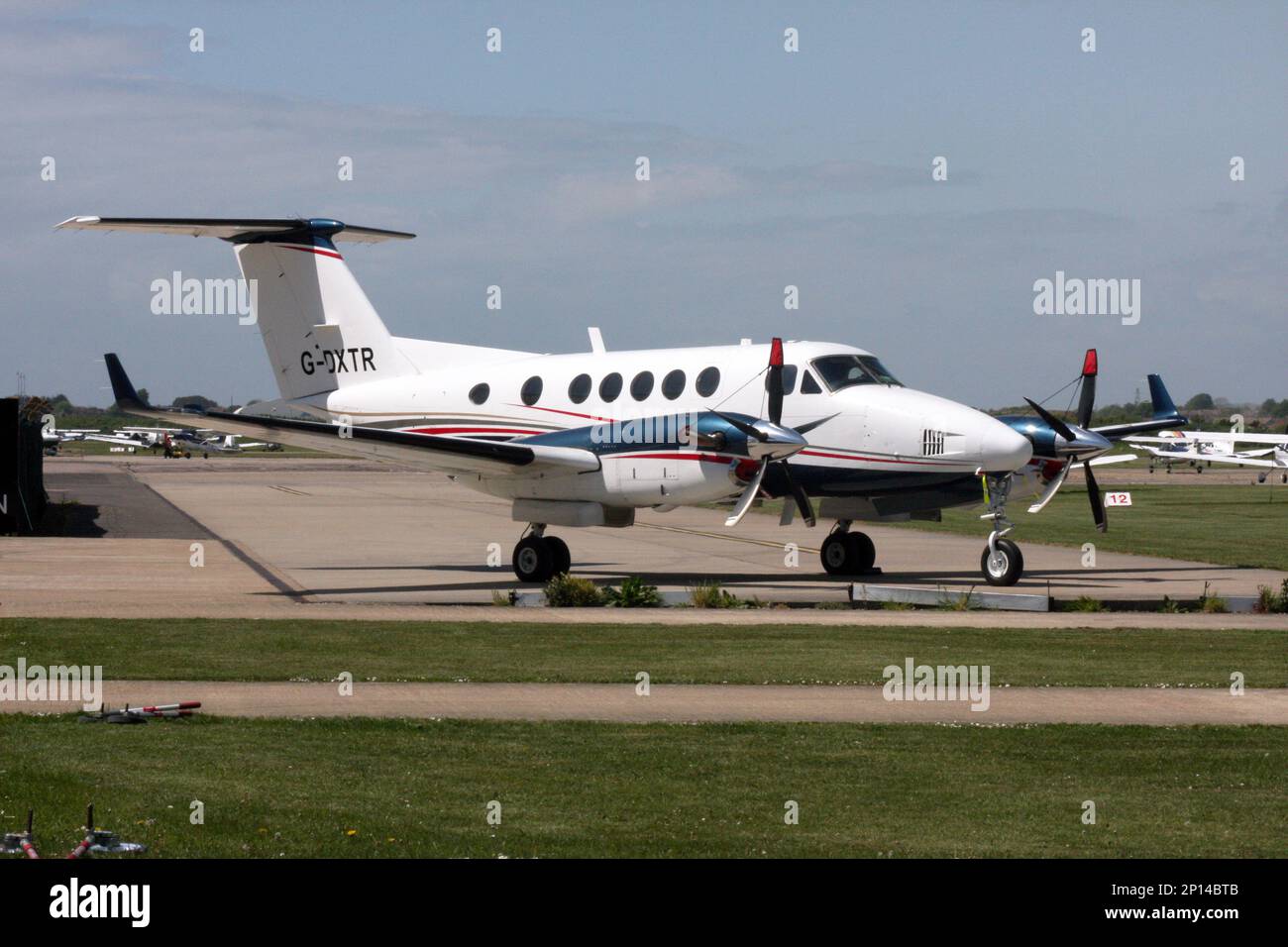 A Beechcraft B200 Super King Air at Brighton City Airport Stock Photo ...