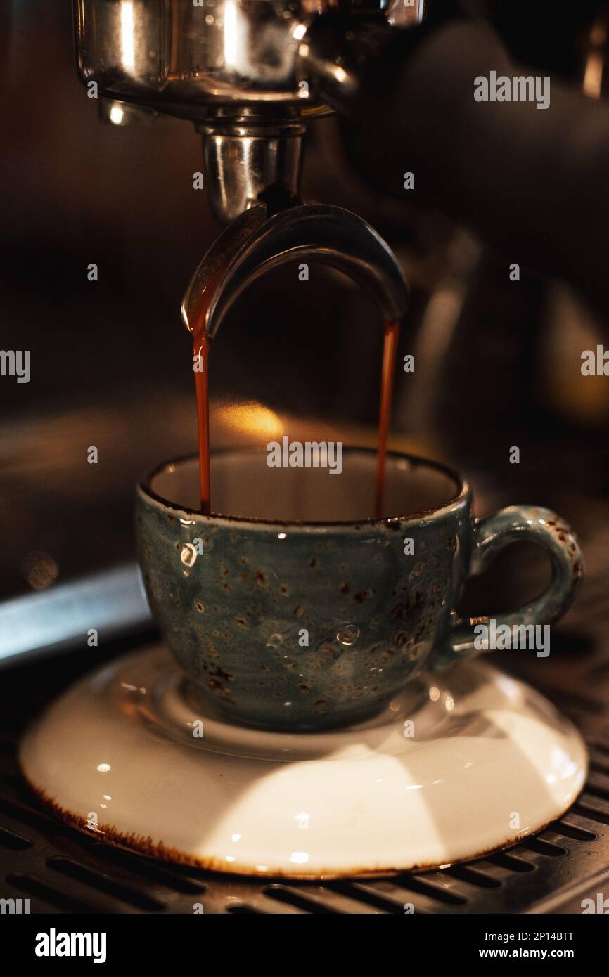 Coffee being served in a cafe. Espresso Stock Photo - Alamy