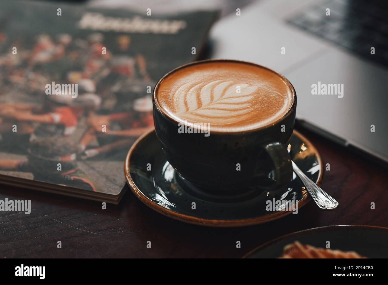 Coffee being served in a cafe Stock Photo - Alamy