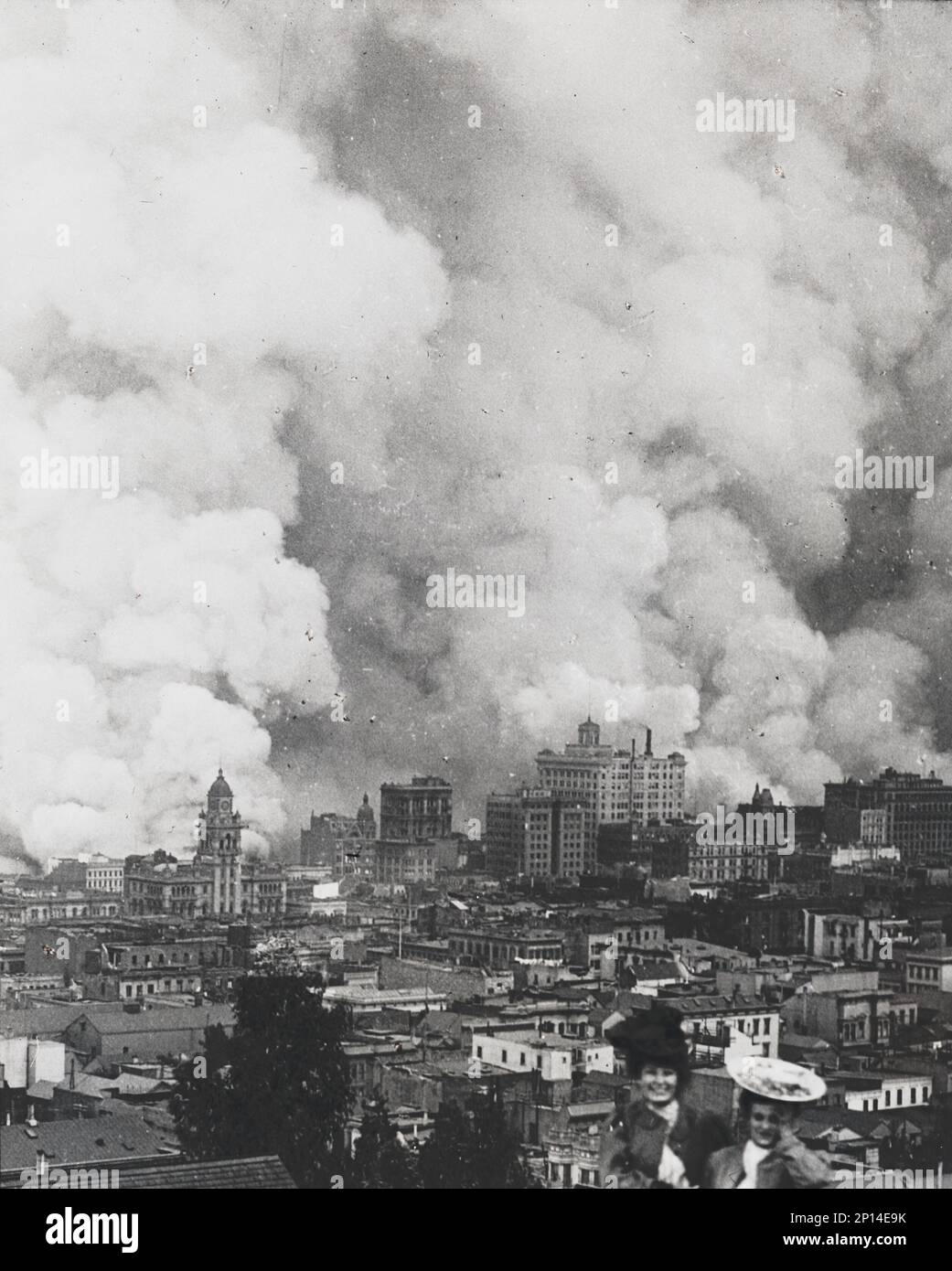San Francisco earthquake and fire of 1906, 1906 Apr Stock Photo - Alamy