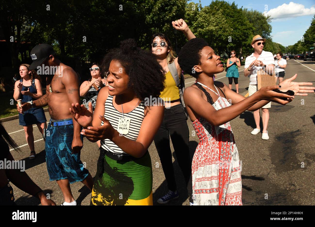 Sisters Zede' Harut, left, and Zora Harut, of Apple Valley, Minn. dance ...