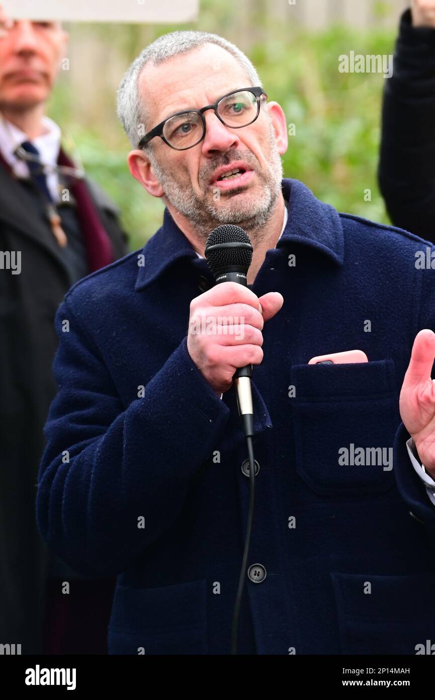 London, UK. 03rd Mar, 2023. 3rd March 2023. London, UK. Speaker Tim ...