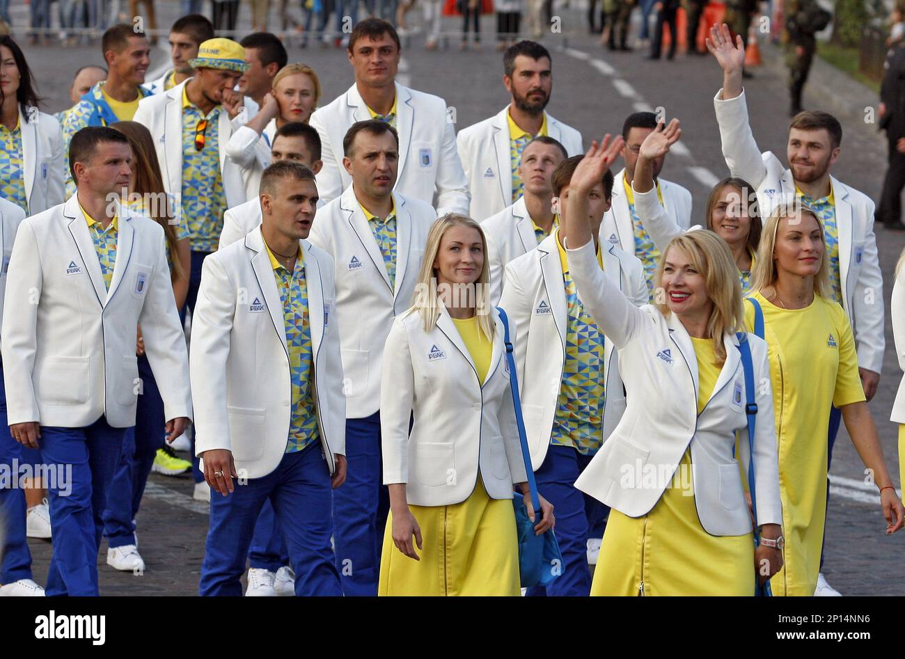 July 23, 2016 - Kiev, Ukraine - The Ukrainian National Olympic team ...
