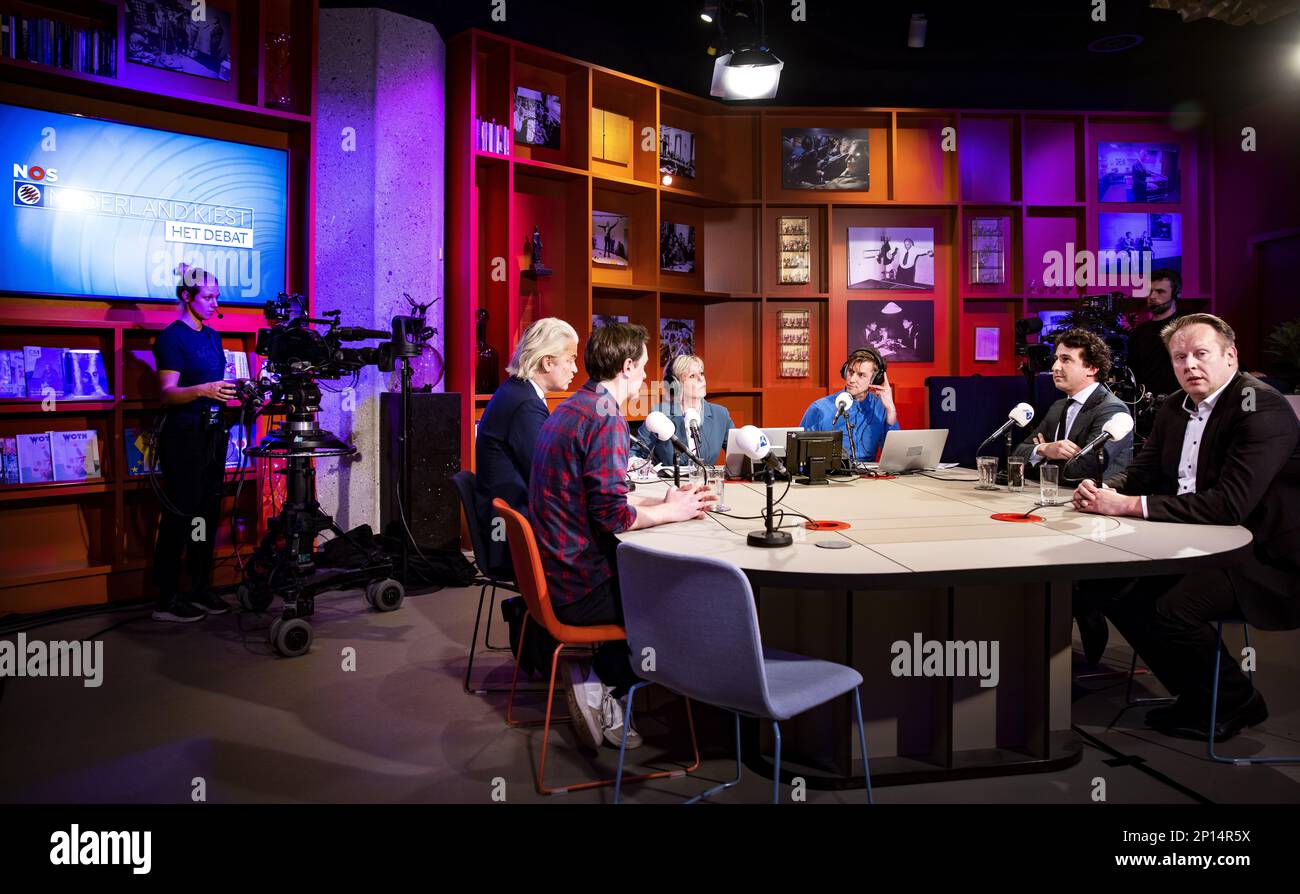 THE HAGUE - Group chairman Geert Wilders, Laurens Dassen, Jesse Klaver ...