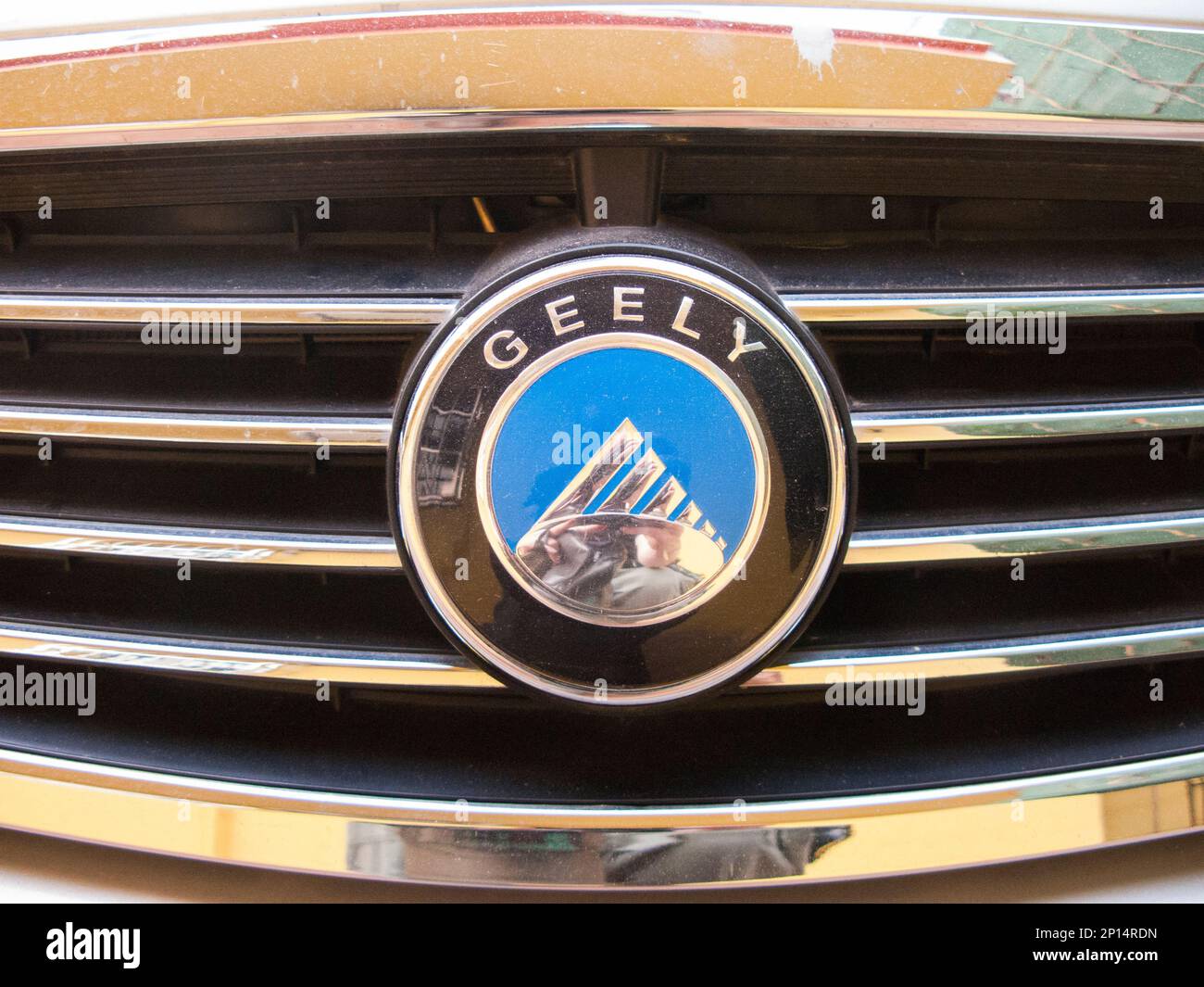 Geely company badge / car maker radiator grille logo on car front grill ...
