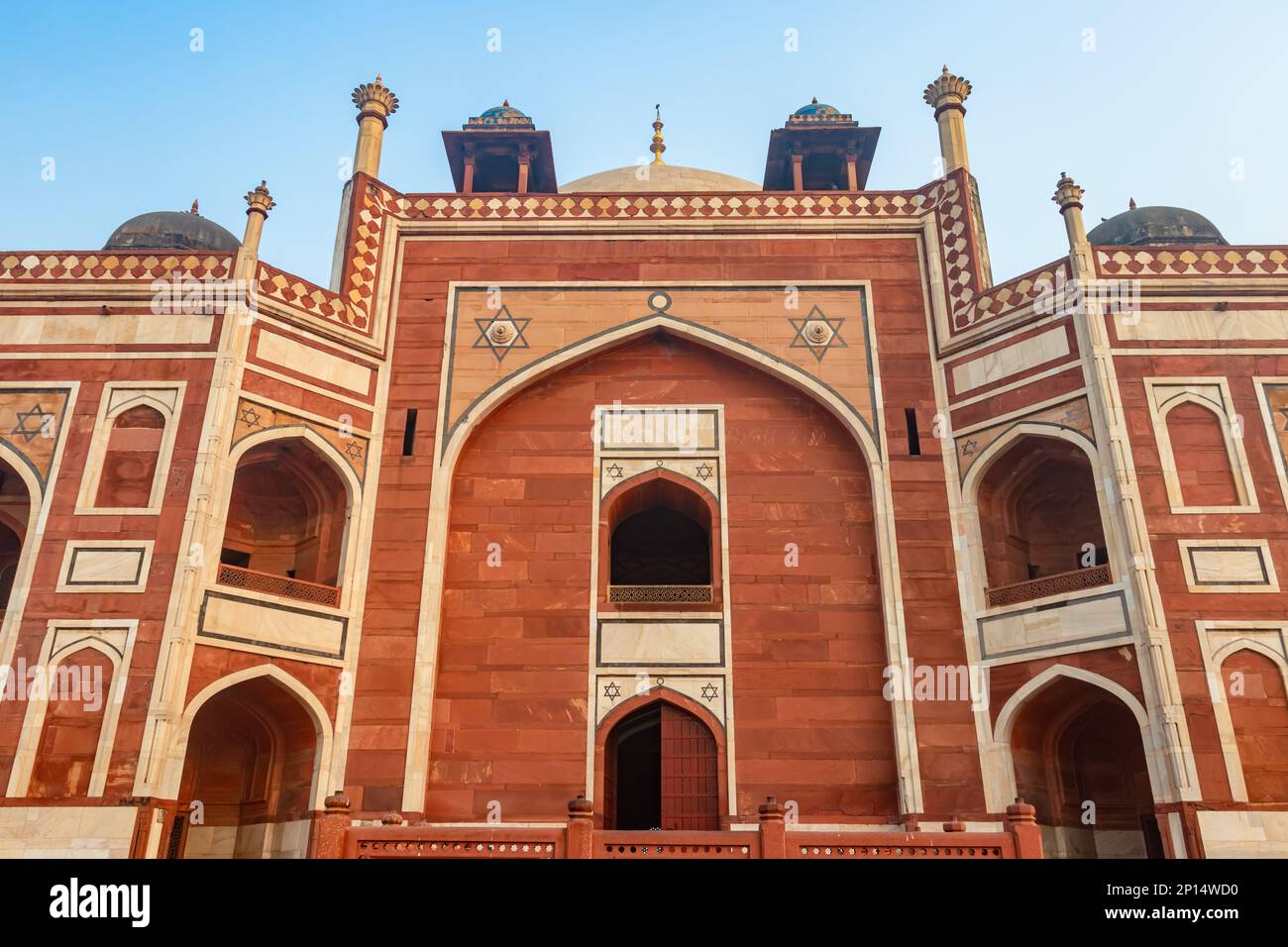 Humayun tomb misty morning from hi-res stock photography and images - Alamy