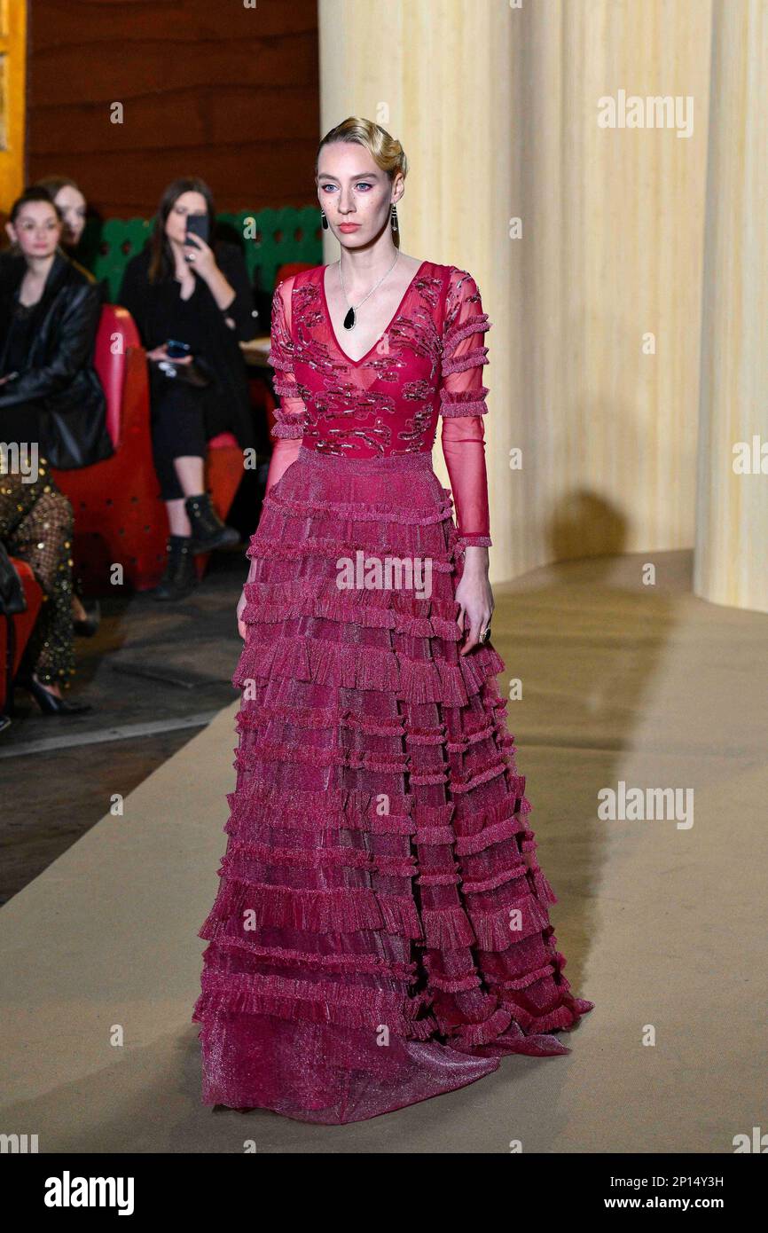 Paris, France. 01st Mar, 2023. A model walks the runway during the ...