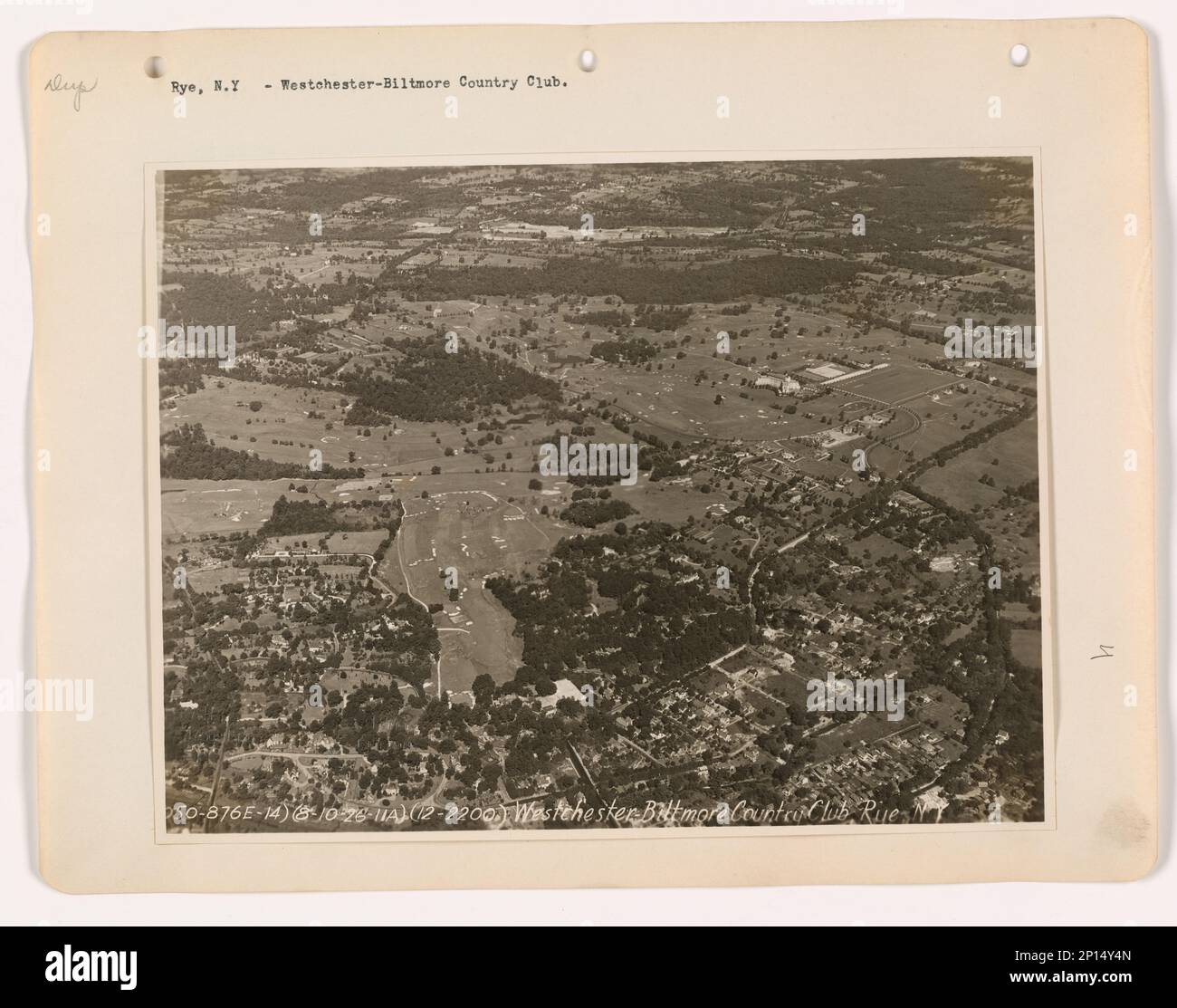 New York - Rye, Aerial Photograph Stock Photo - Alamy