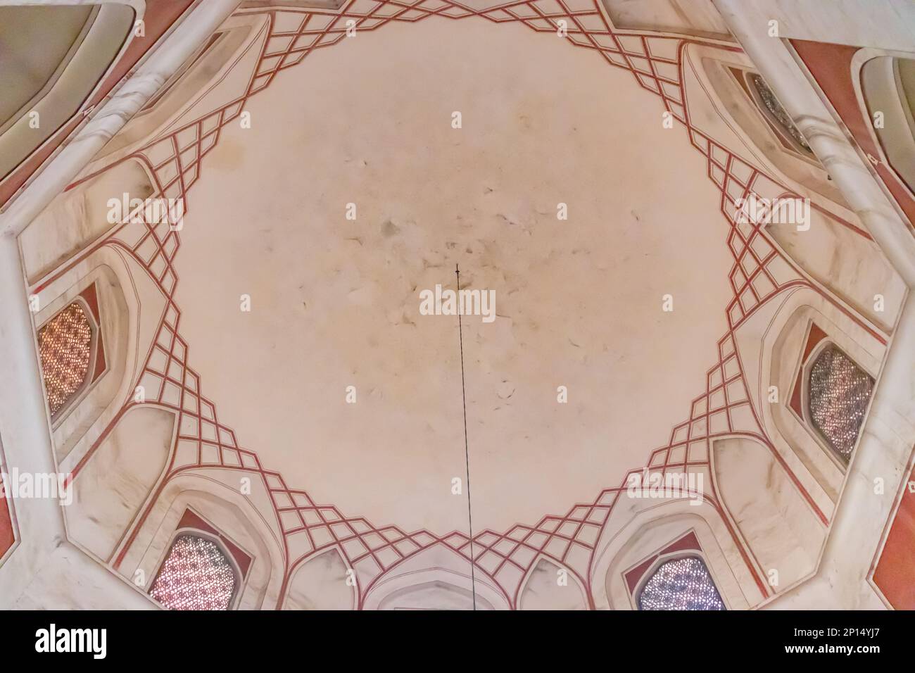 humayun tomb inside view at morning from unique perspective Stock Photo ...